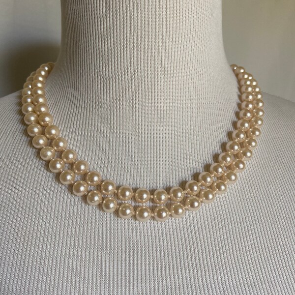 Double Strand Pearls - Etsy