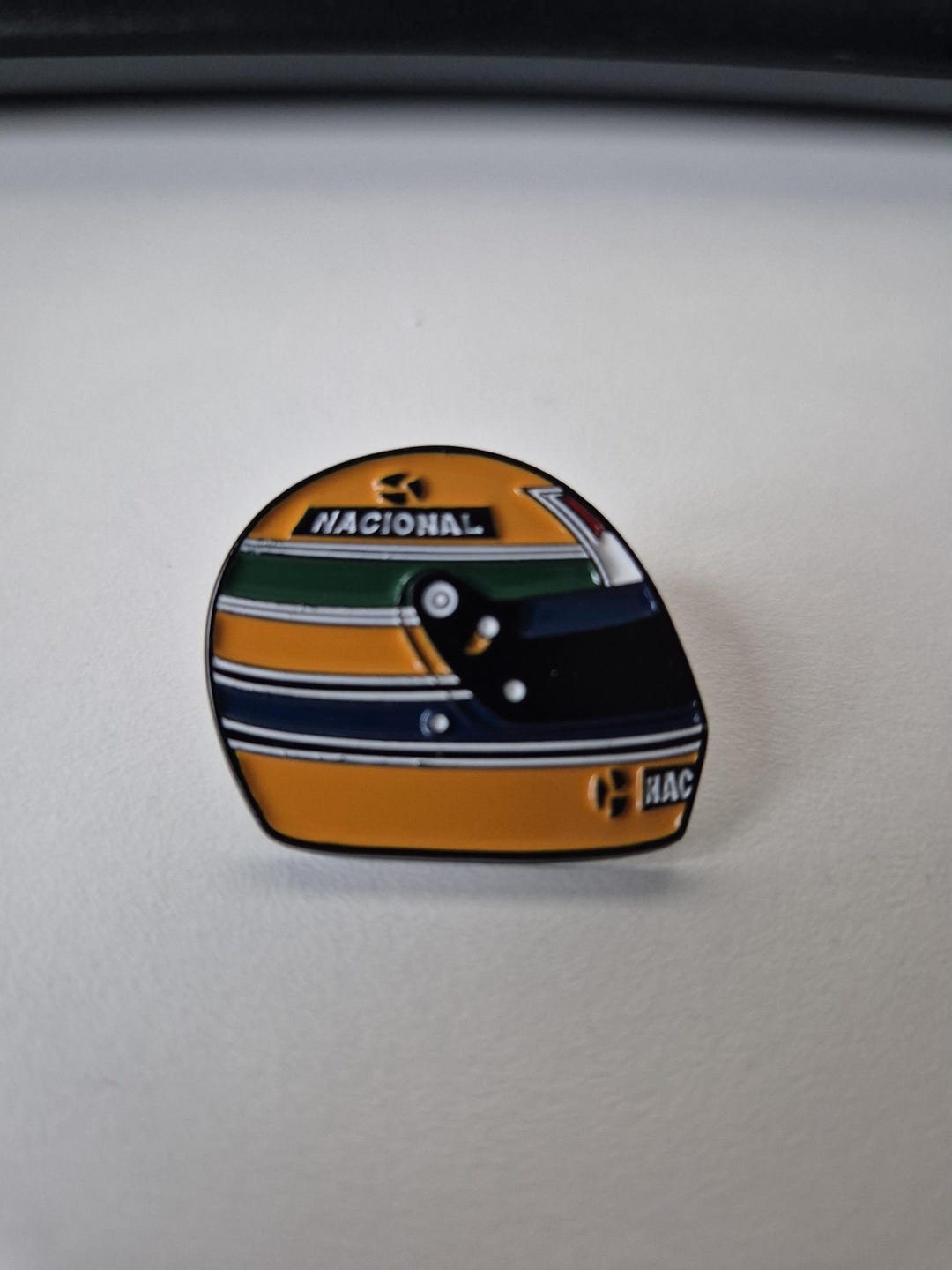 Mclaren Ayrton Senna Helmet Pin Badge - Etsy
