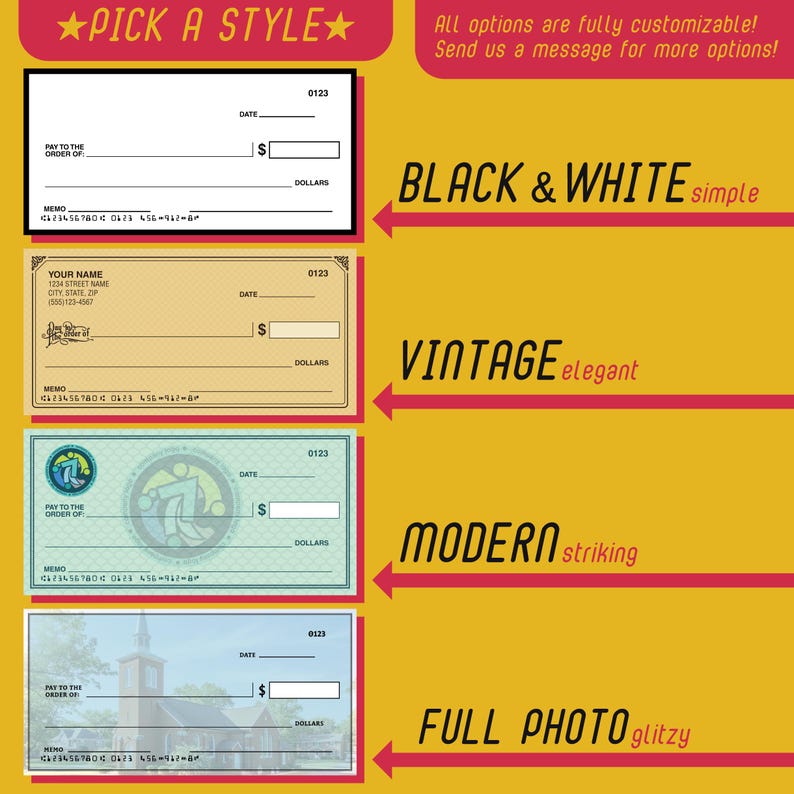 Custom Giant Check Prop, Charity Event, Social Media Photo Prop - Etsy