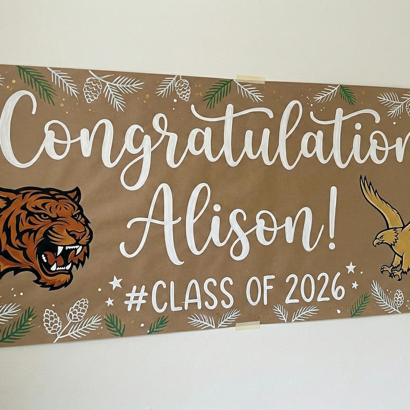 Painted Brown Paper Signs - Etsy