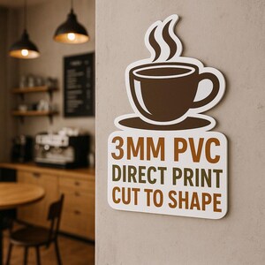 Custom Shape 3mm PVC Sign, Personalized Business Logo, Weatherproof - Etsy