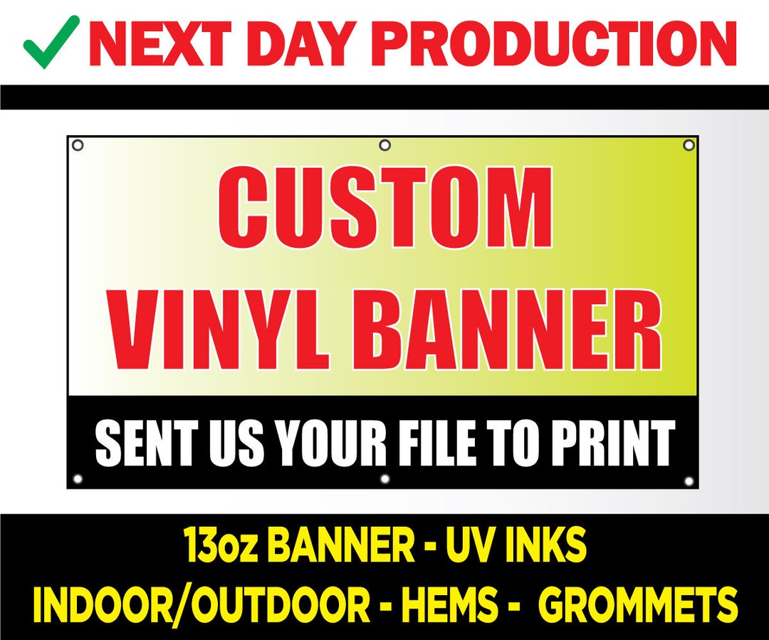 Custom Vinyl Banners - Business, Event, & Party Supplies - Waterproof ...
