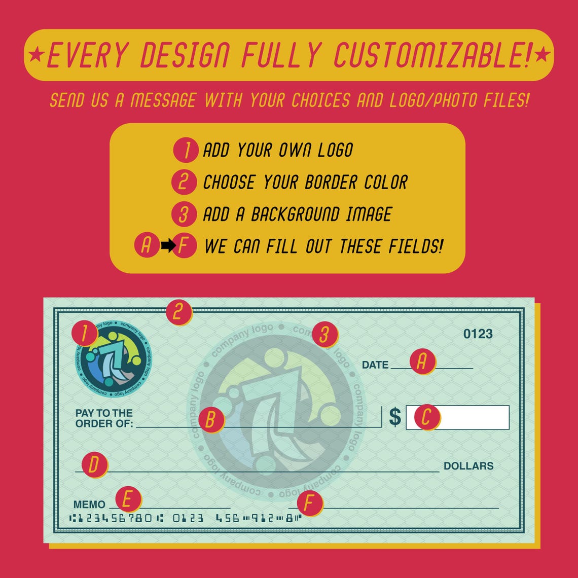 Custom Giant Check Prop, Charity Event, Social Media Photo Prop - Etsy