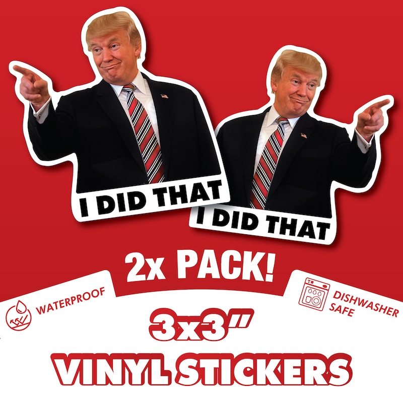 Trump I Did It Sticker - Etsy