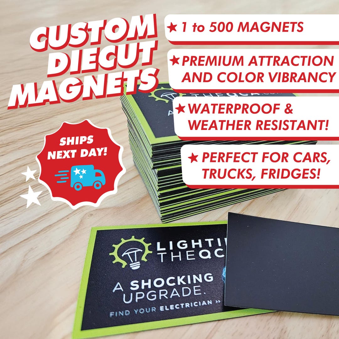 Custom Magnets - Print and Cut Any Design and Shape - Scratch Resistant ...