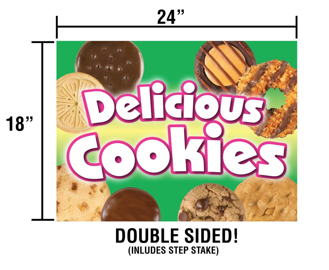 Scout Cookies YARD SIGN 24in X 18in Double Sided - Etsy