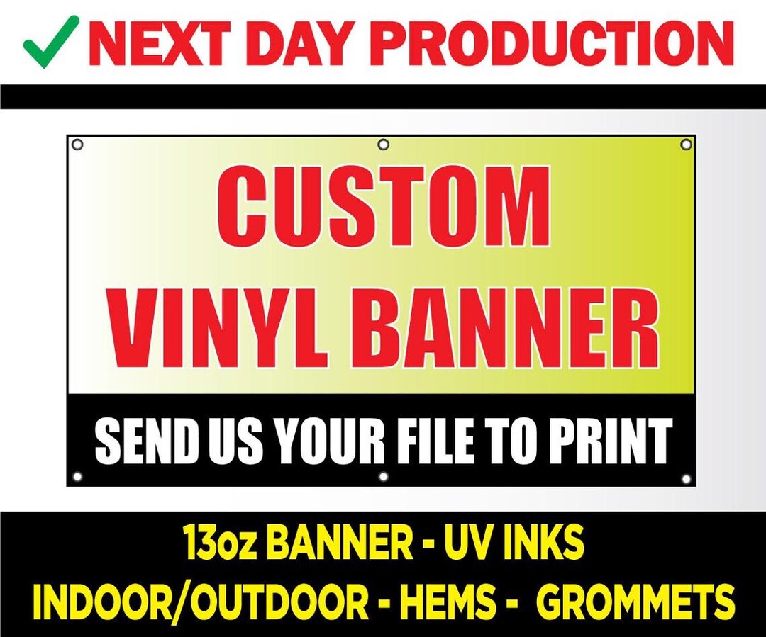 Custom Vinyl Banners - Business, Event, & Party Supplies - Waterproof ...