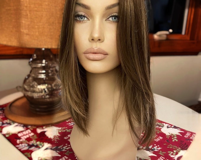 Hudson Estetica Custom Hand Tied Mono Top Lace Wig Sleek and Silky Wig ...
