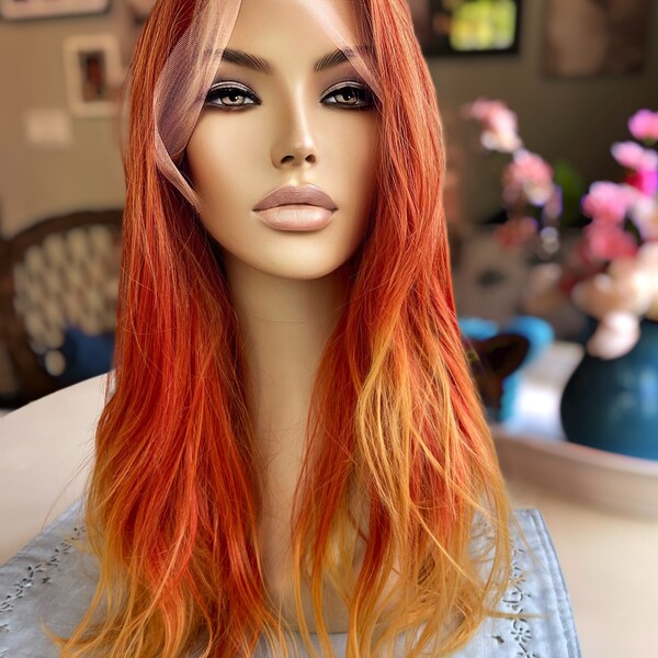 Orange Wig - Etsy