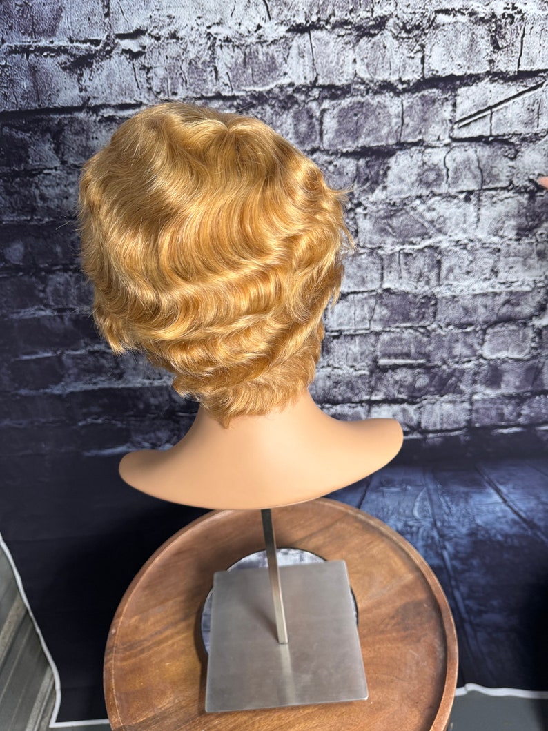 Daisy 613 Version Finger Wave 1920’s Great Gatsby Wig 100% Human Hair ...