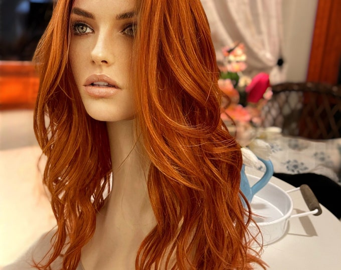 Rory Ginger Wig Lace Front Wig Red Wig Human Blend Wig Most Natural ...