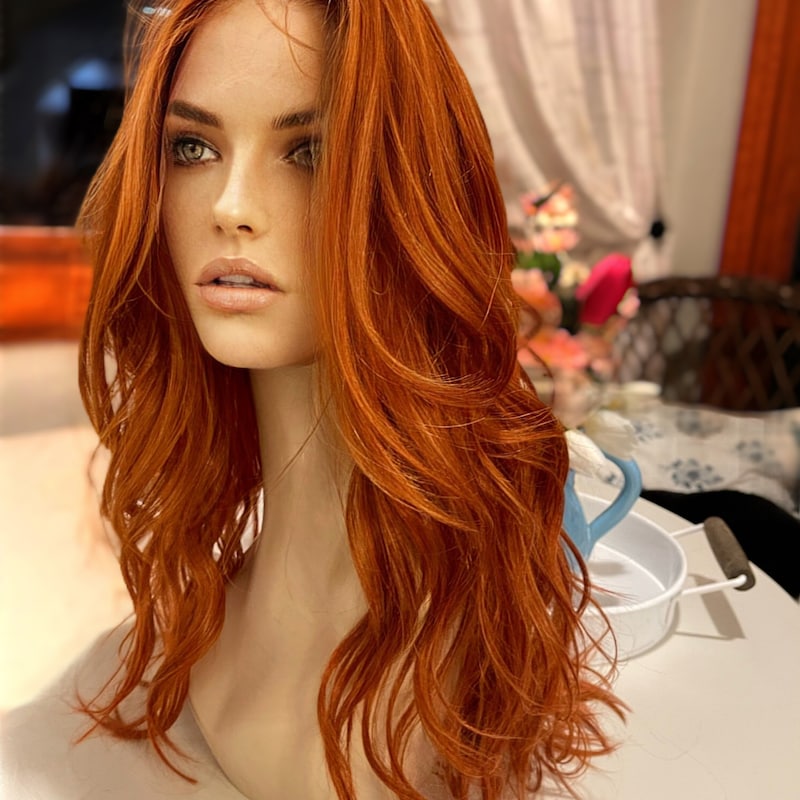 Ginger Curly Lace Front Wig - Etsy