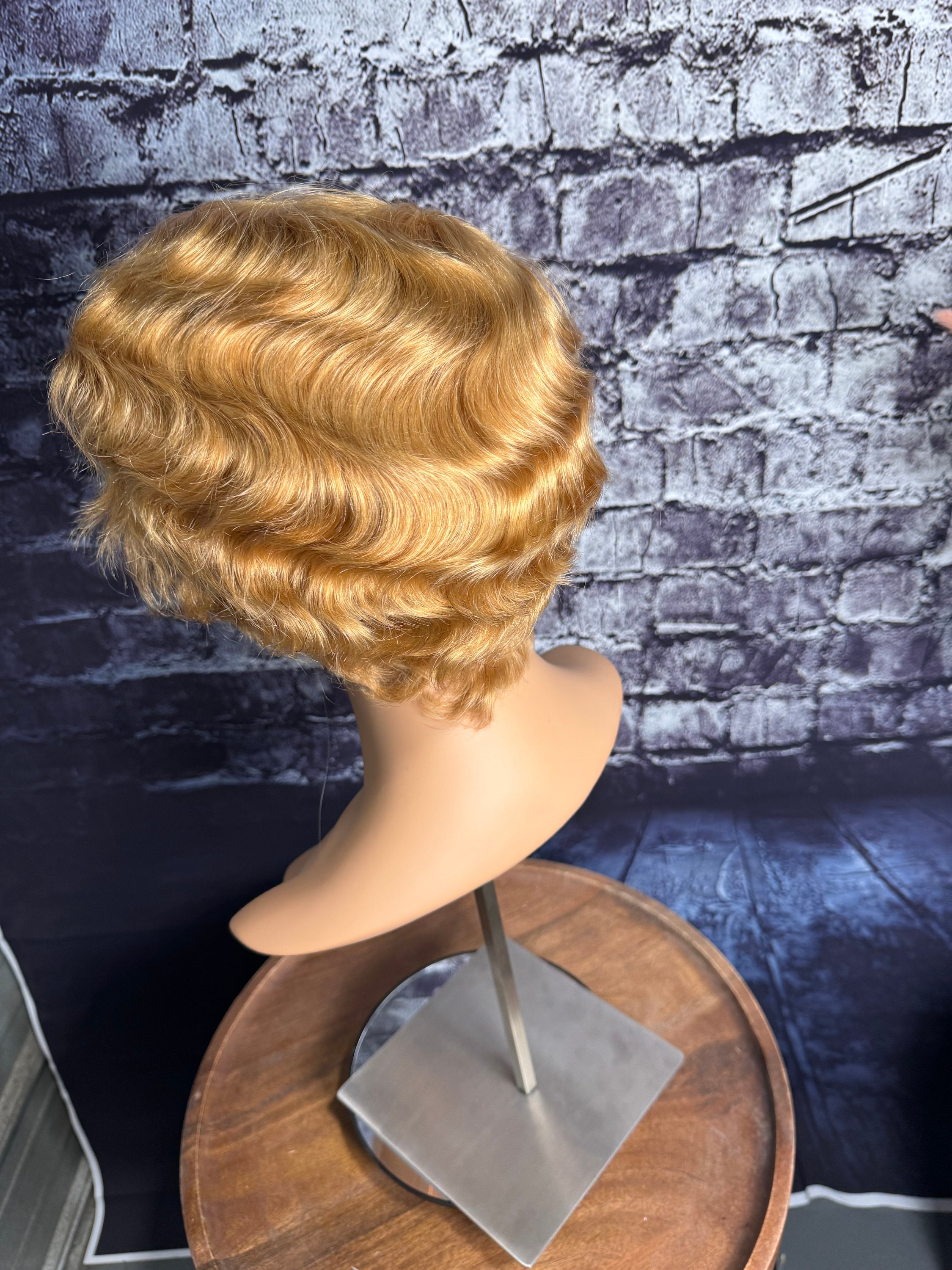 Daisy 613 Version Finger Wave 1920’s Great Gatsby Wig 100% Human Hair ...
