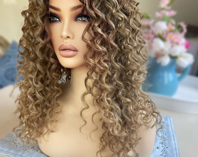 Ultra Tai Curly Wig 26” Version Lace Front Wig With HD Lace Parting ...