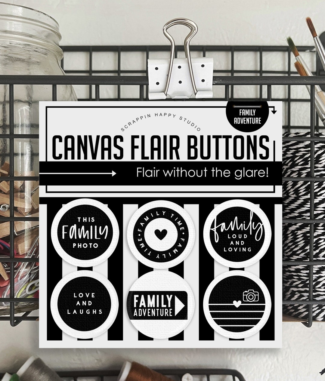 Family Adventure Canvas Flair, Flair Buttons, Flair Buttons for ...