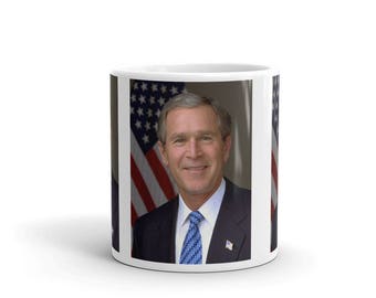 Portrait of George HW Bush 41st President of the US.