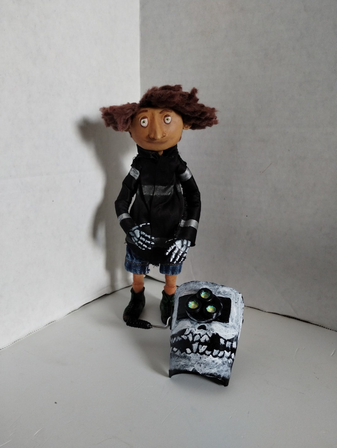 Wybie Lovat With MASK Artdoll Figure Poseable Coraline - Etsy