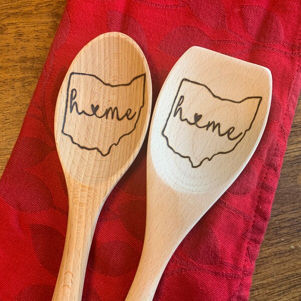 Wood Burned Spoons - Etsy