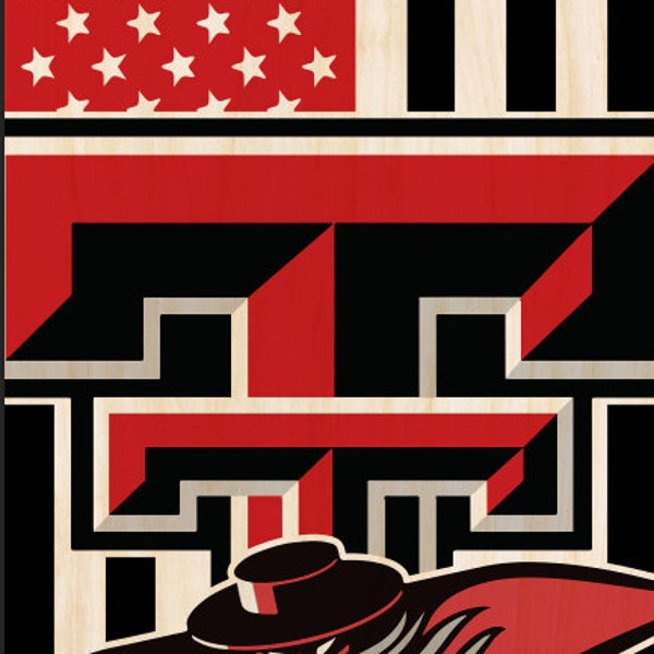 Texas Tech Stencil - Etsy