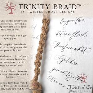 Personalized Trinity Braid Sign Elegant Unity Ceremony Decor ...
