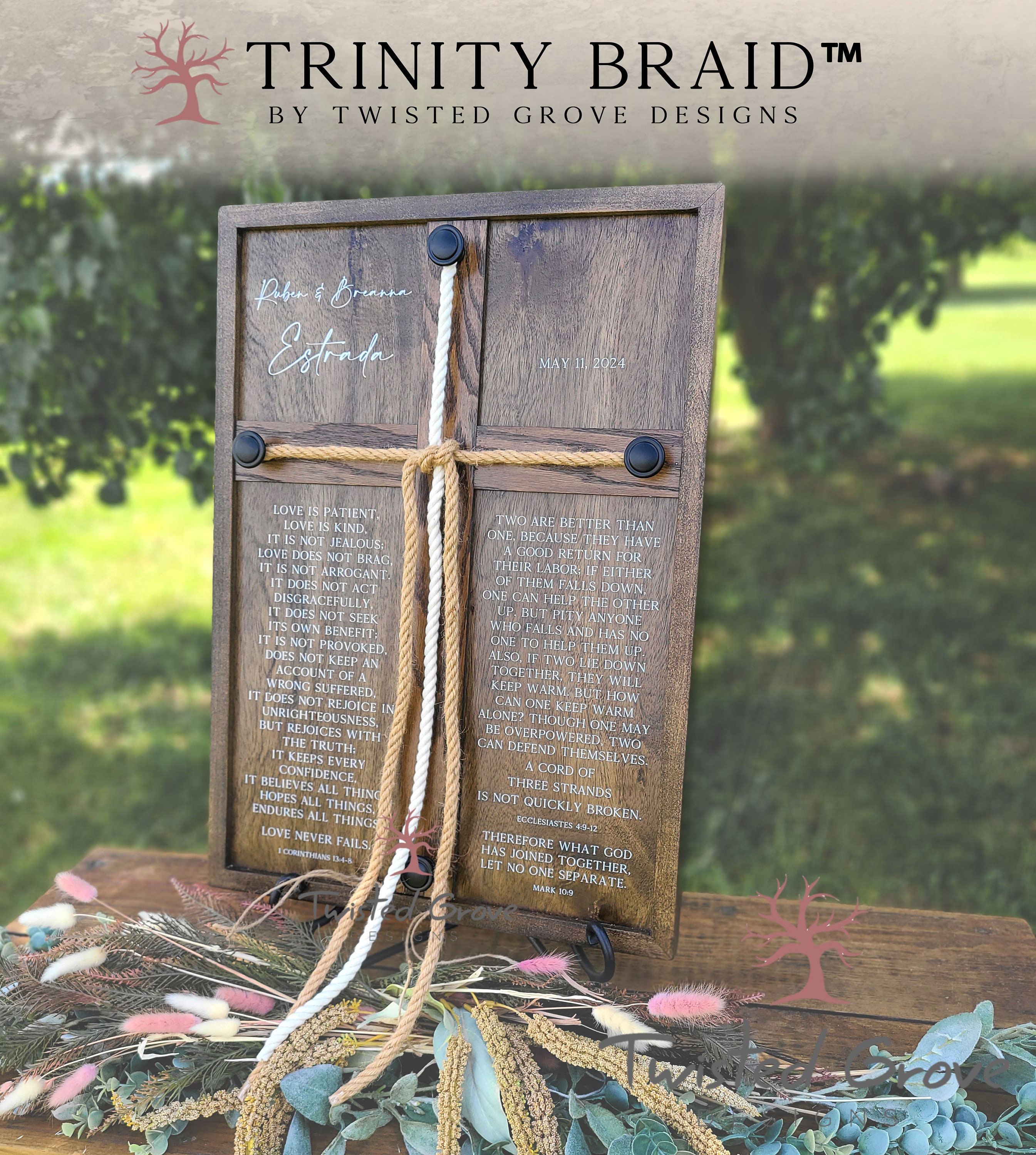 Corinthians Love Passage, A Cord of Three Strands, What God Has Joined ...