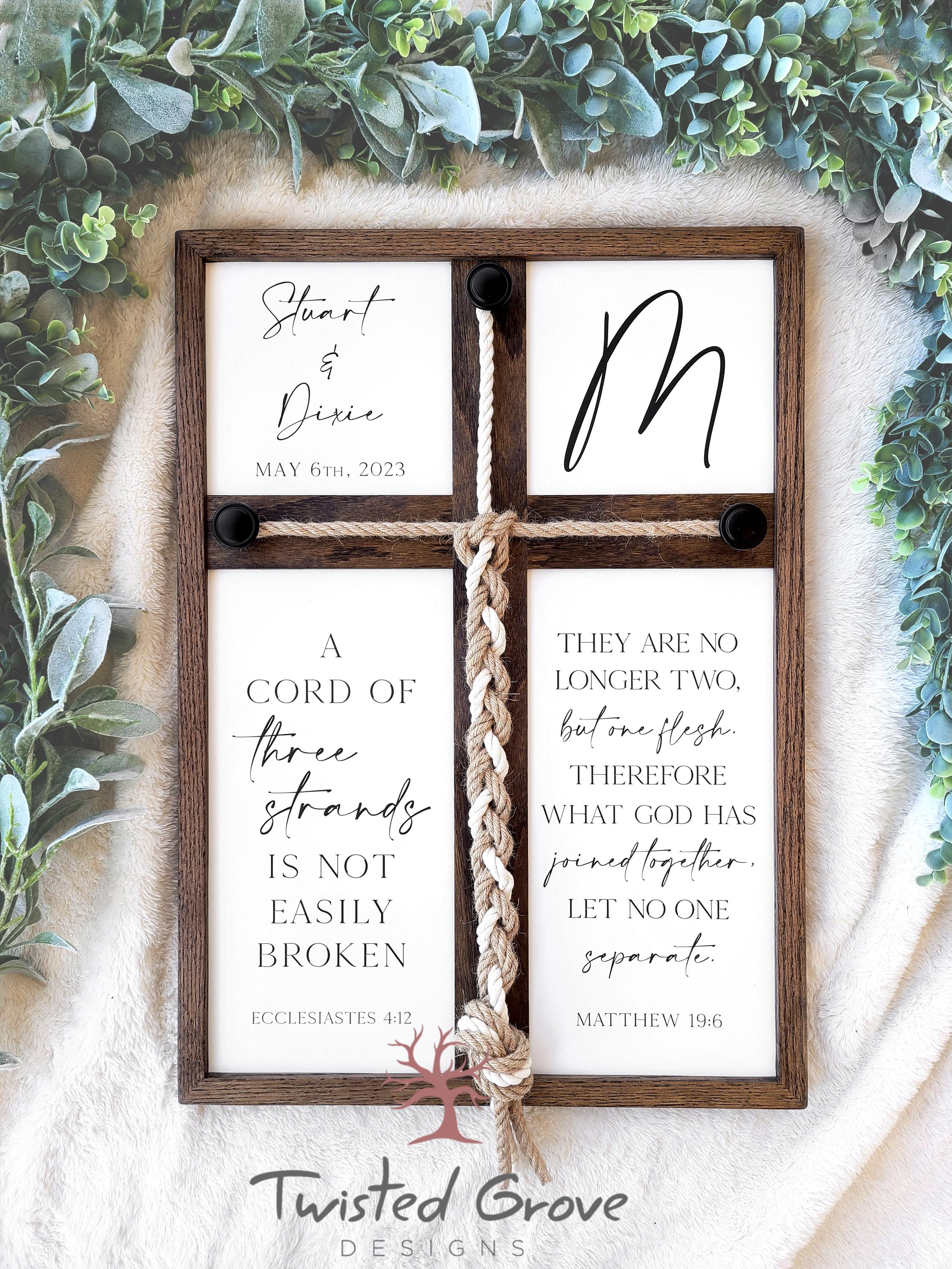 Personalized Trinity Braid ™, Cord of Three Strands Cross, Unity ...
