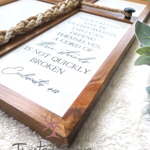 A Cord of Three Strands Unity Ceremony Cord Cross Sign With Braided ...