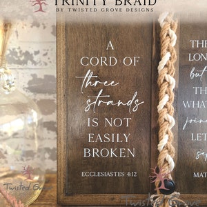 A Cord of Three Strands | What God Joined Together | Trinity Braid ...