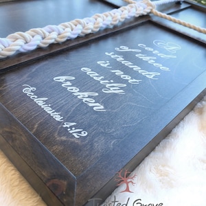 Trinity Braid - Cord of Three Strands Unity Ceremony Wedding Decor ...