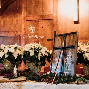 A Cord of Three Strands Unity Ceremony Braided Cross Sign With Custom ...