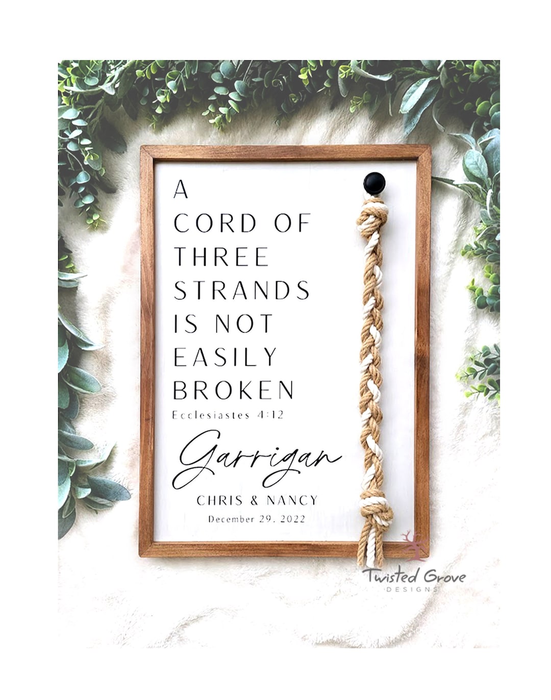 A Cord of Three Strands is Not Easily Broken Unity Ceremony Side ...
