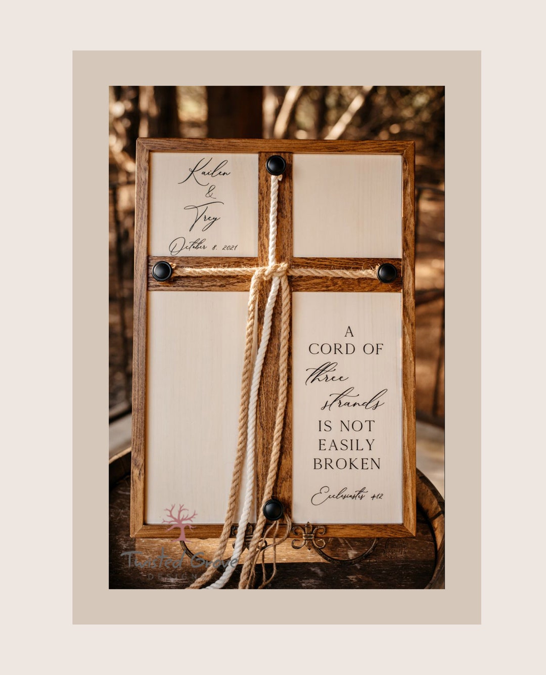 Trinity Braid - Cord of Three Strands Unity Ceremony Wedding Decor ...