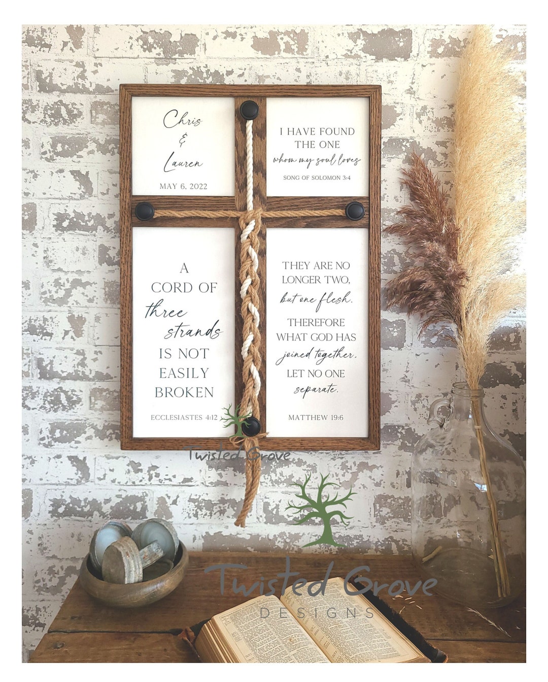 A Cord of Three Strands, What God Joined Together, Wedding Unity ...