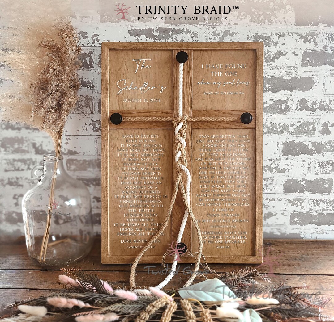 Cord of Three Strands, What God Joined Together, Custom Trinity Braid ...