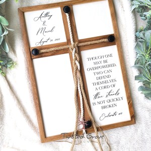 A Cord of Three Strands Unity Ceremony Cord Cross Sign With Braided ...