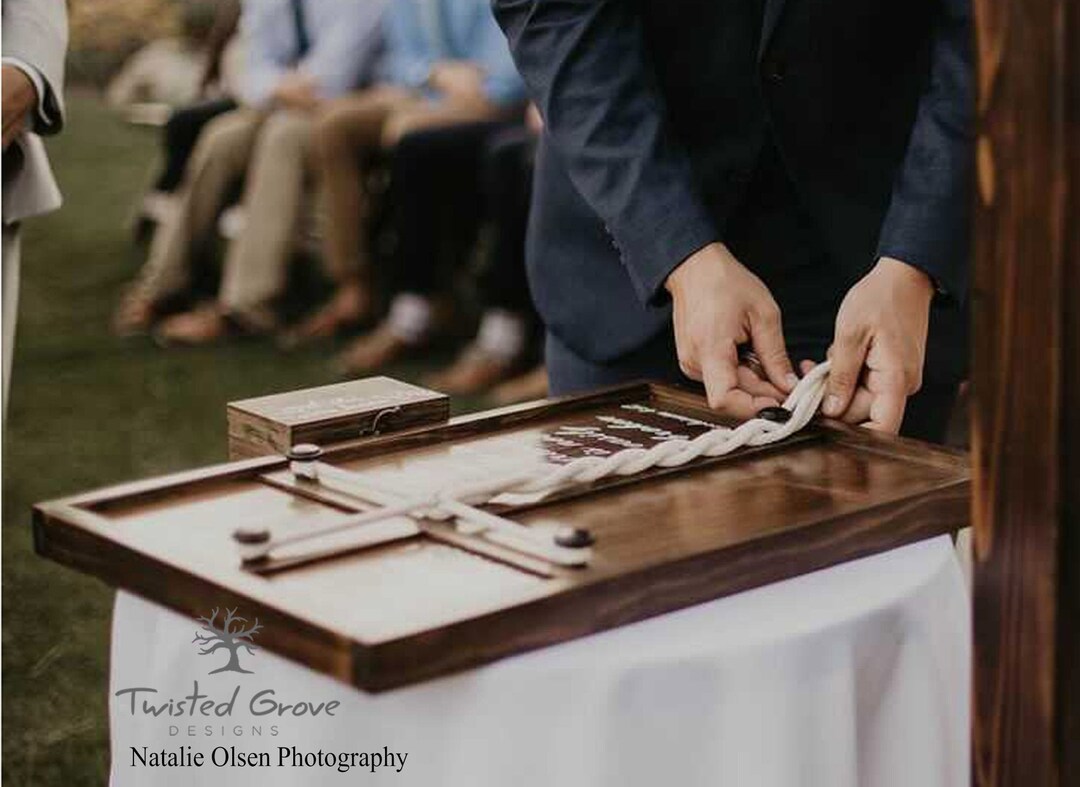 A Cord of Three Strands Unity Ceremony Braided Cross Sign | Braided ...