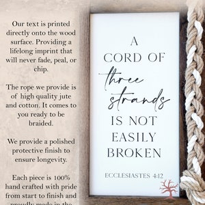 A Cord of Three Strands | What God Joined Together | Wedding Unity ...
