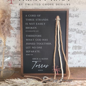 A Cord of Three Strands | What God Joined Together | Wedding Unity ...