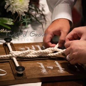 Small | A Cord of Three Strands Unity Ceremony Braided MINI Frameless ...