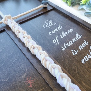 Trinity Braid - Cord of Three Strands Unity Ceremony Wedding Decor ...