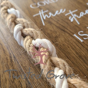 A Cord of Three Strands Unity Ceremony Braided Cross Cotton & Jute ...