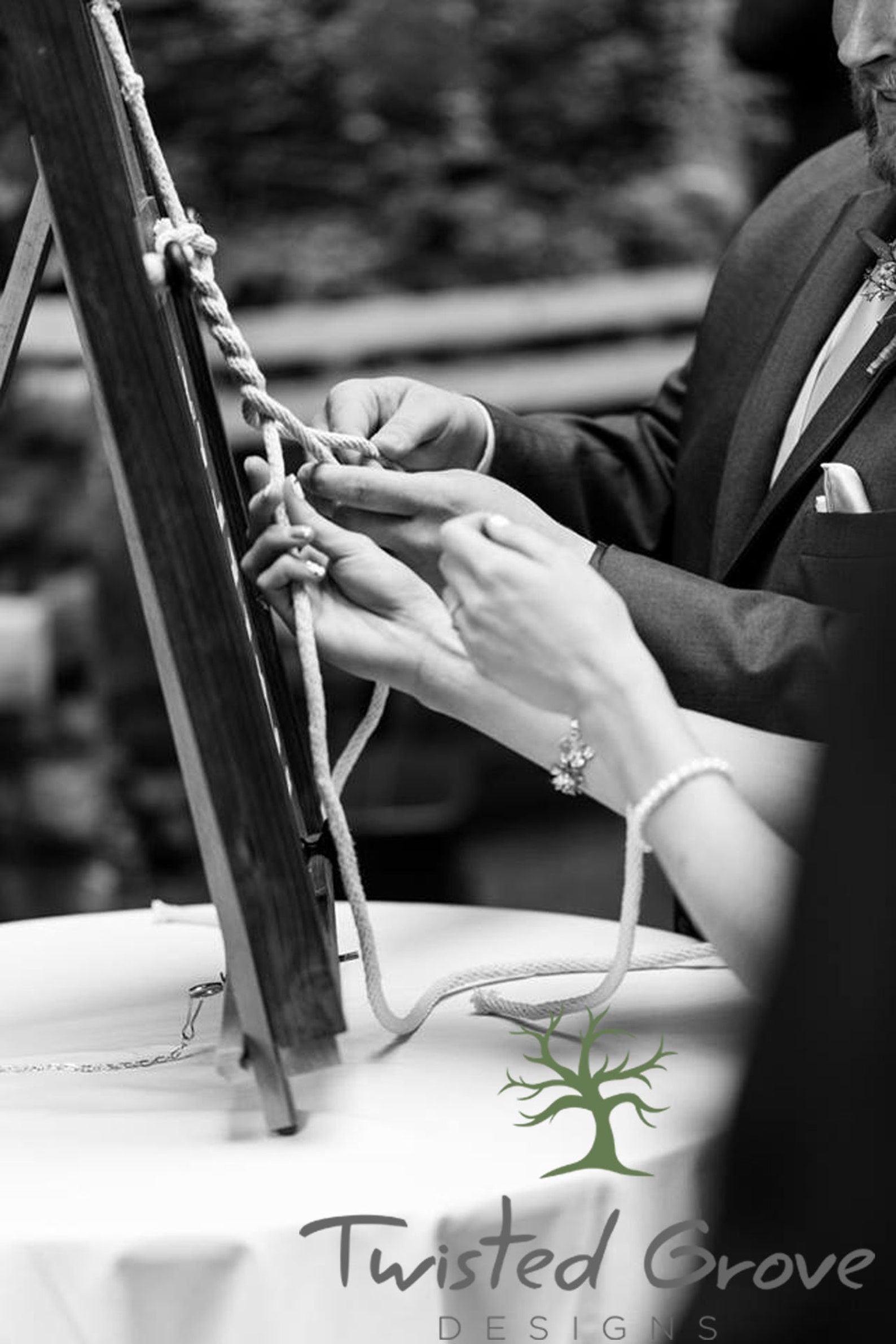 A Cord of Three Strands Unity Ceremony Braided Cord Cross Sign With ...