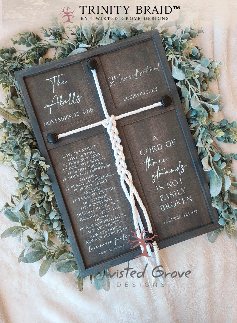A Cord of Three Strands | Corinthians Love Passage | Trinity Braid ...