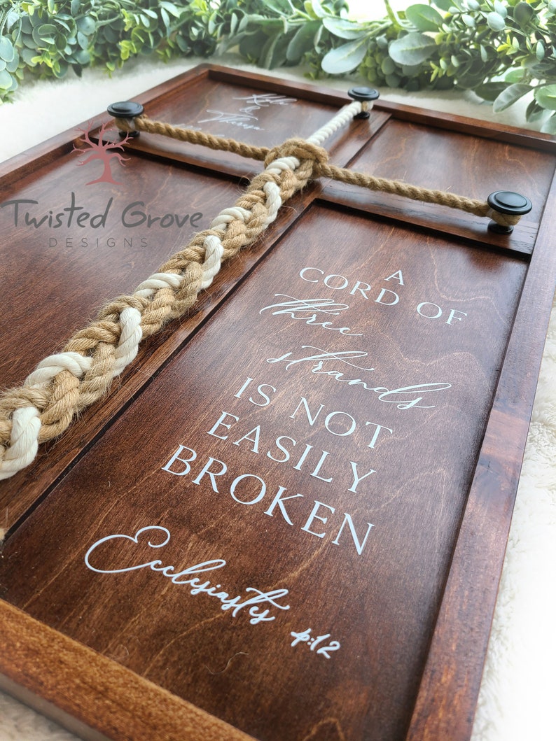 A Cord of Three Strands Unity Ceremony Braided Jute and Cotton - Etsy