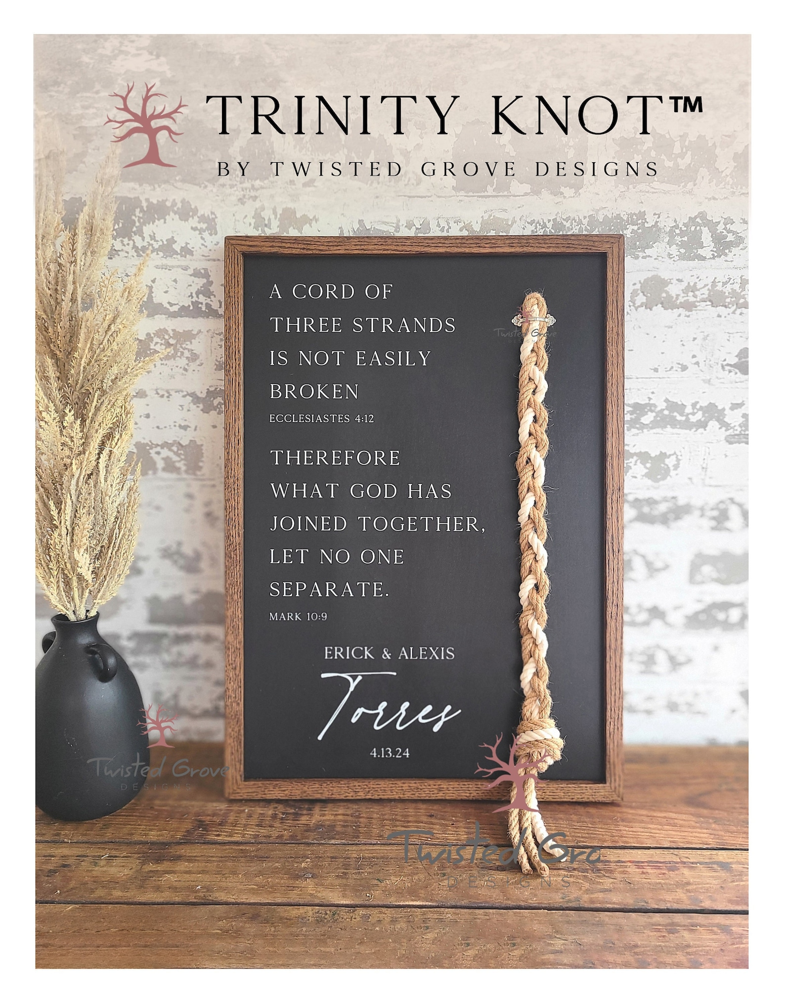A Cord of Three Strands | What God Joined Together | Wedding Unity ...