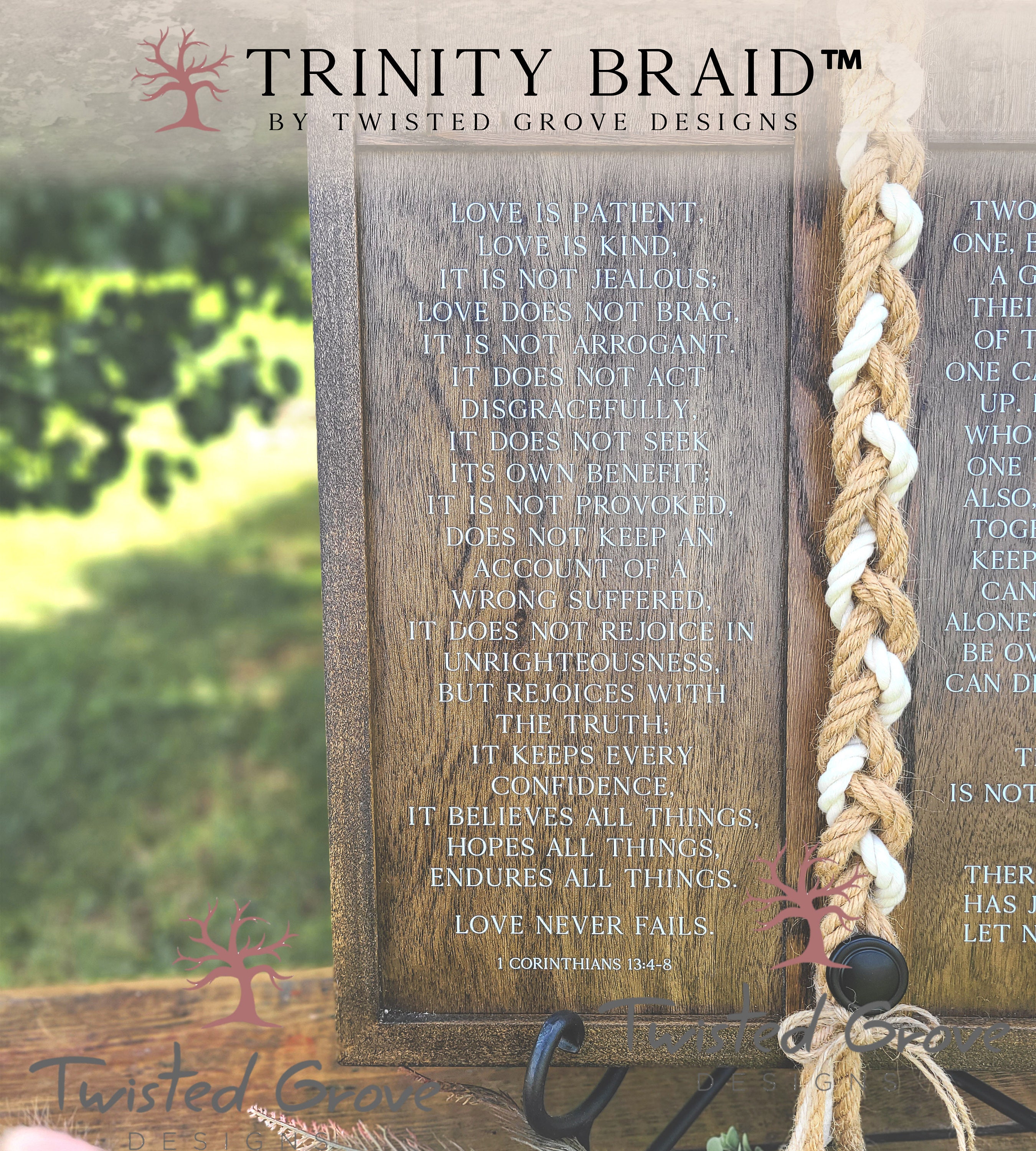 Corinthians Love Passage, A Cord of Three Strands, What God Has Joined ...