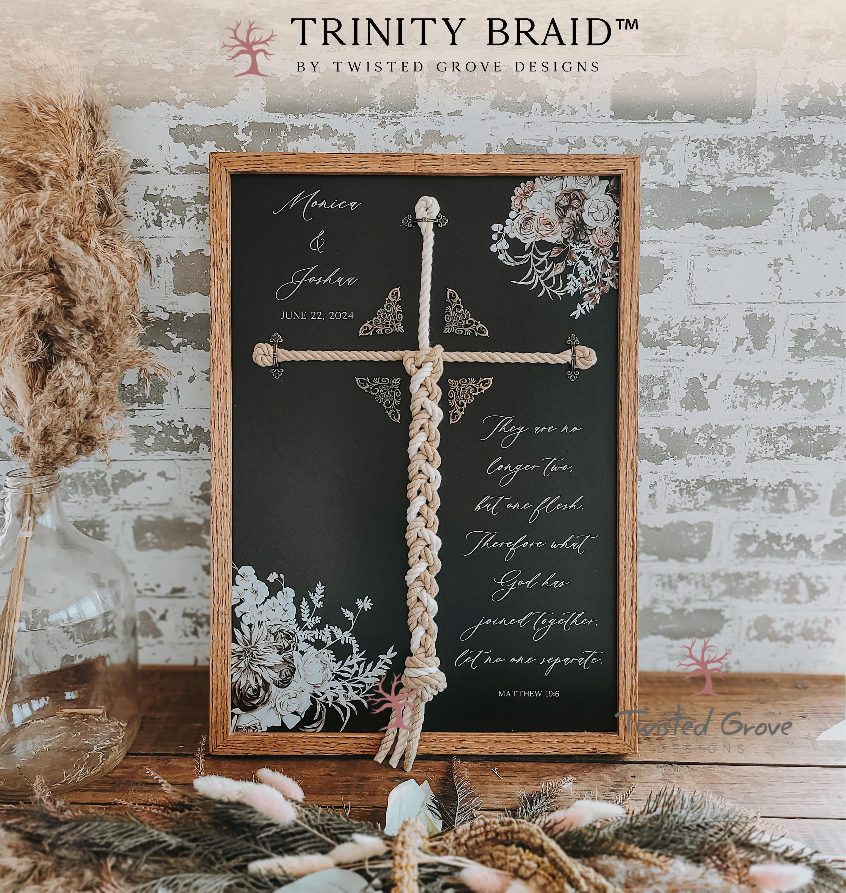 Matthew 19:6 Unity Sign What God Joined Together, Personalized Trinity ...