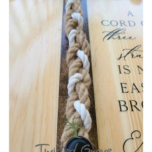 A Cord of Three Strands Unity Ceremony Braided Cord Cross Sign With ...