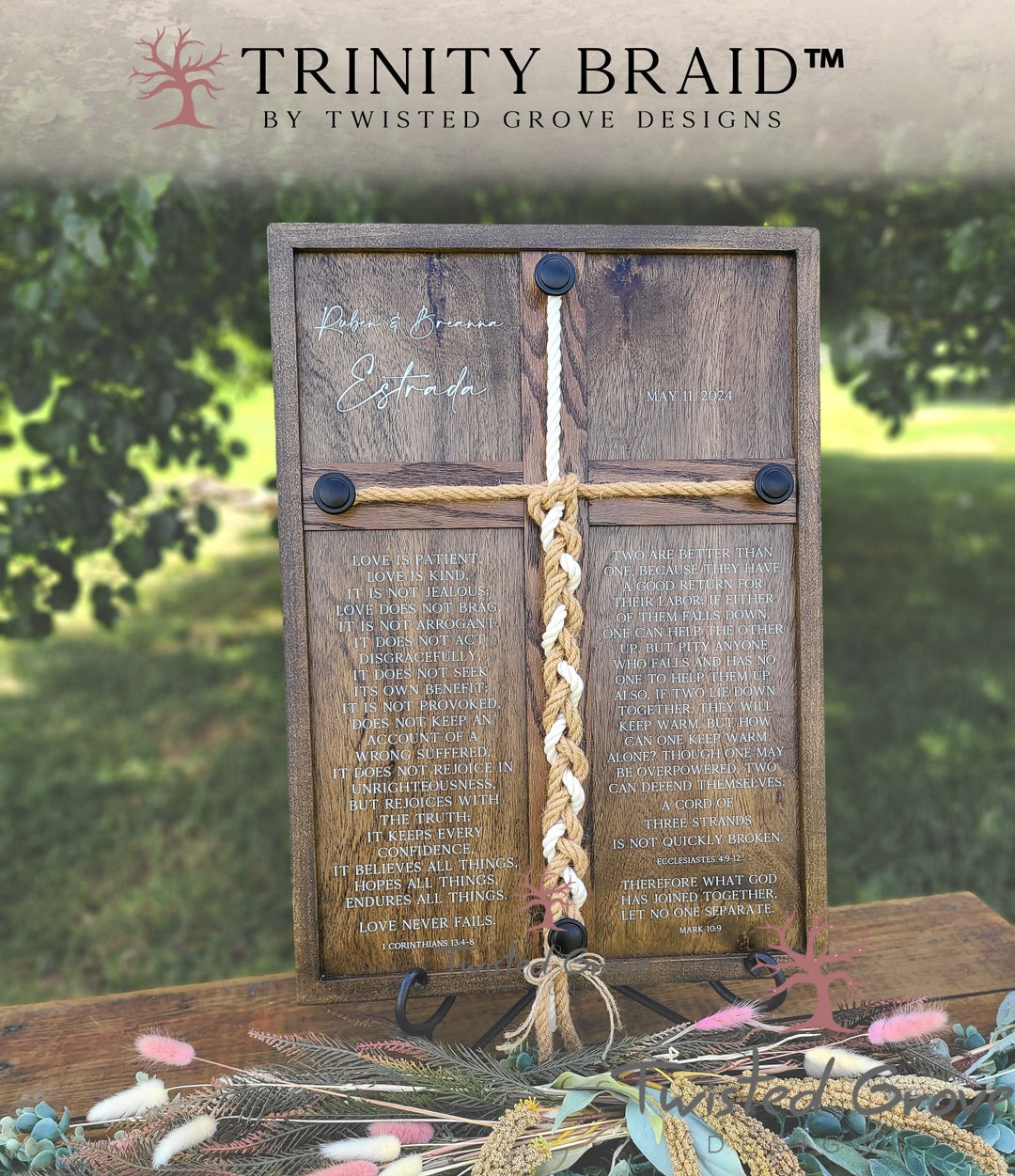 Corinthians Love Passage, A Cord of Three Strands, What God Has Joined ...