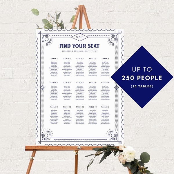 Gatsby Seating Chart - Etsy